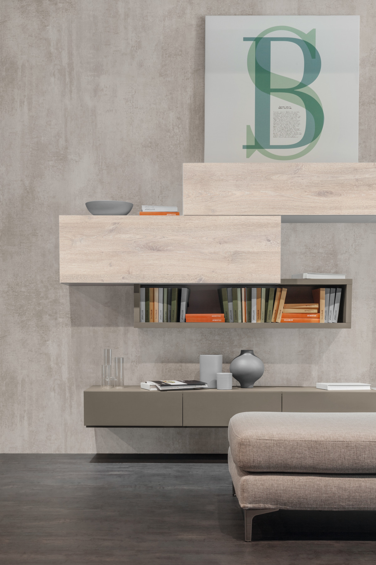 44407 DP Beton Art Platin - Platte | KAINDL